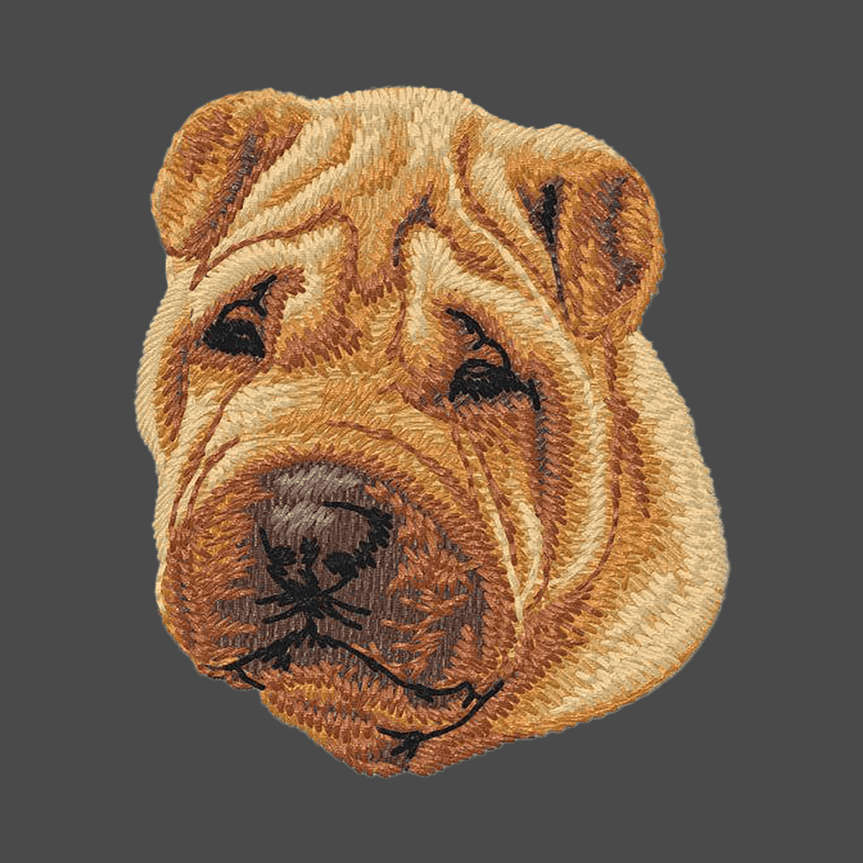 Chinese Shar-Pei Embroidered Men's Fleece Jacket | AKC Shop
