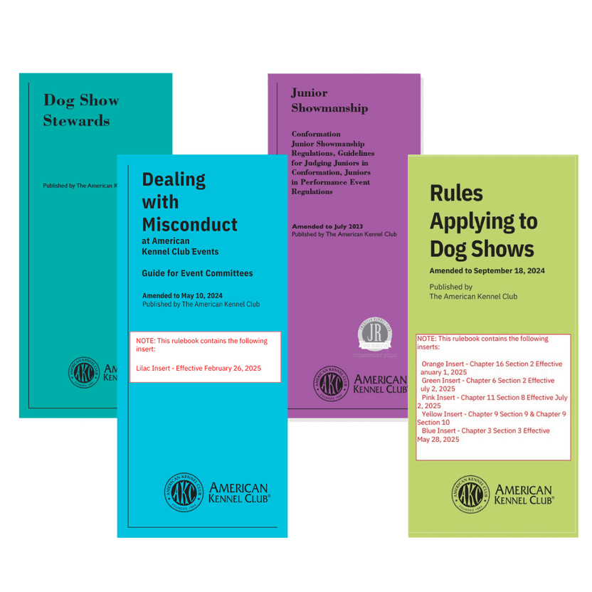 Event Rules & Regulations (Club & Conformation Events) | AKC Shop