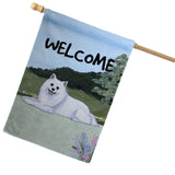 American Eskimo Dog House Flag | AKC Shop