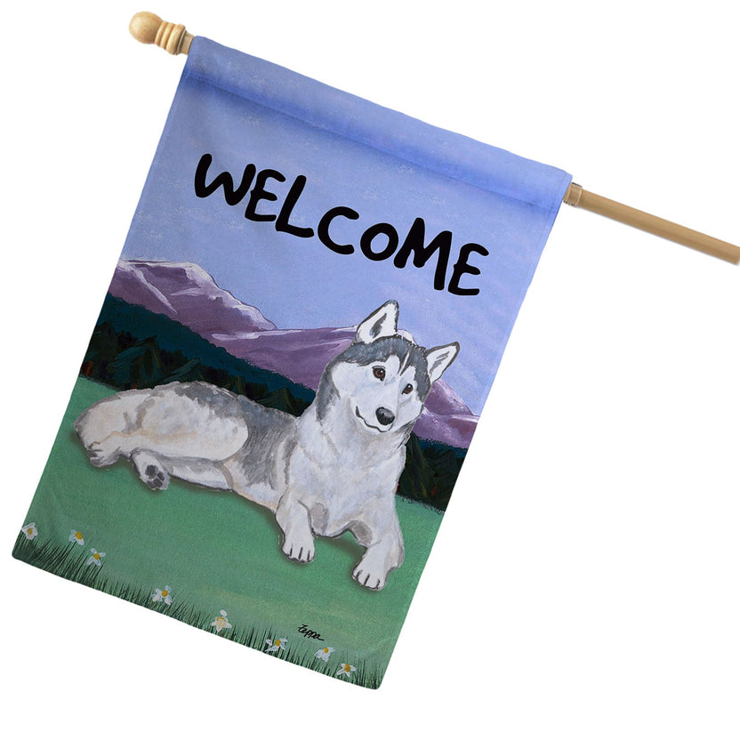 Siberian Husky House Flag | AKC Shop