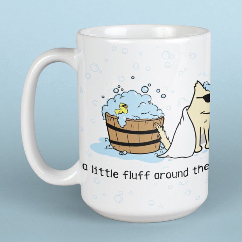 A Little Fluff Around the Edges - Large Coffee Mug | AKC Shop