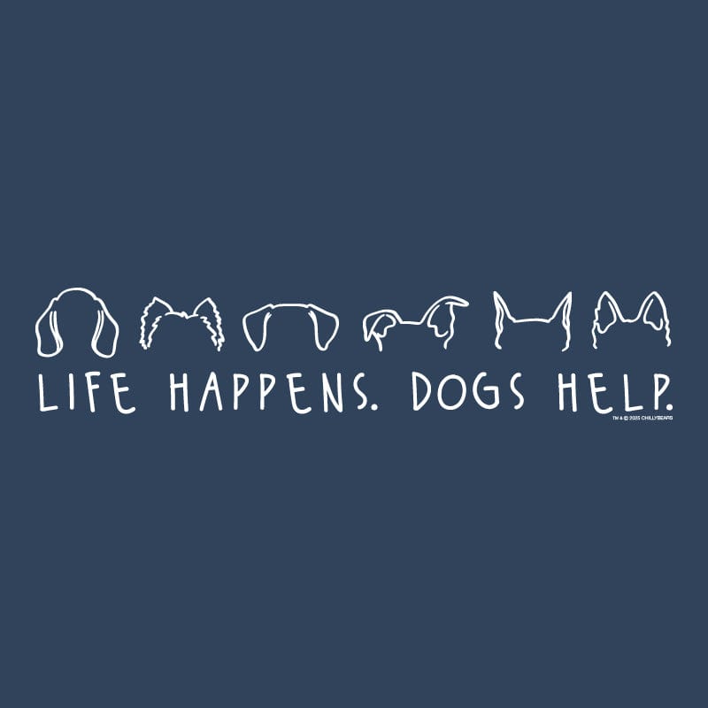 Life Happens Dogs Help - Ladies T-Shirt V-Neck | AKC Shop