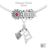 Airedale Terrier, Head, Engravable Ribbon Charm Holder | AKC Shop