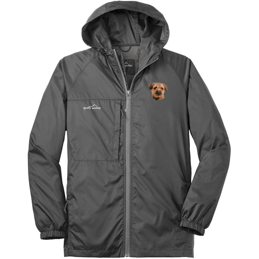 Border Terrier Embroidered Mens Eddie Bauer Packable Wind Jacket | AKC Shop
