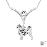 VIP Portuguese Water Dog Lion Cut CZ Necklace, Body | AKC Shop