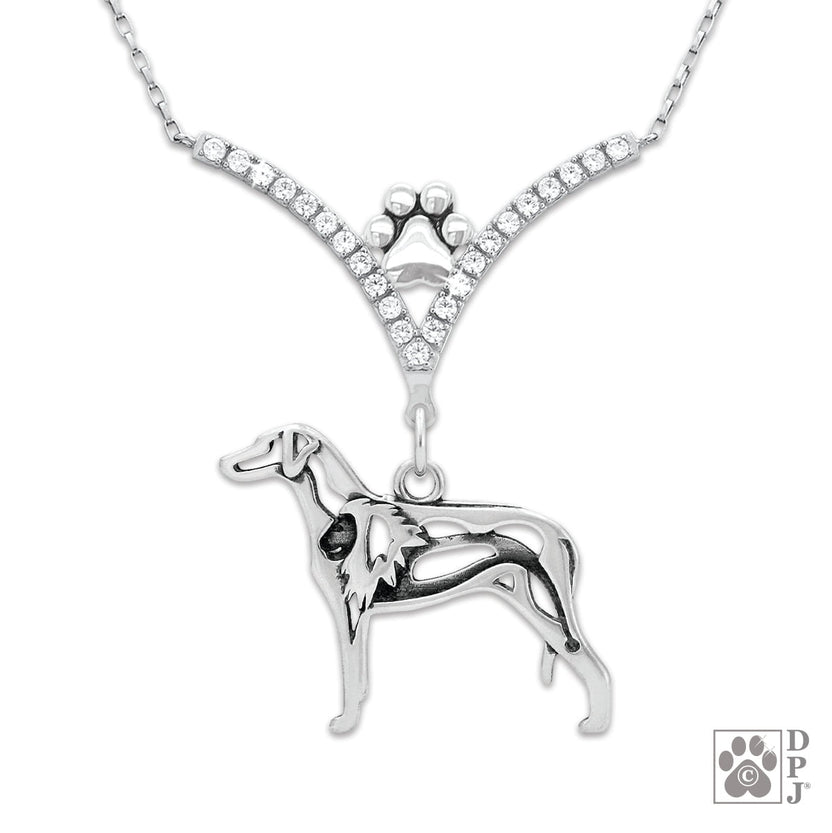 VIP Rhodesian Ridgeback w/Lion CZ Necklace, Body | AKC Shop