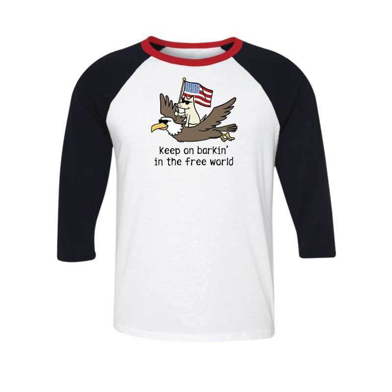 Keep On Barkin' In the Free World - Toddlers Baseball Shirt | AKC Shop