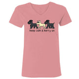Keep Calm & Kerry On - Ladies T-Shirt V-Neck | AKC Shop